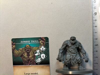 ZOMBIE TROLL UNDEAD MINIATURE +ENG CARD DUNGEON SAGA ORIGINS/MANTIC G79 ...