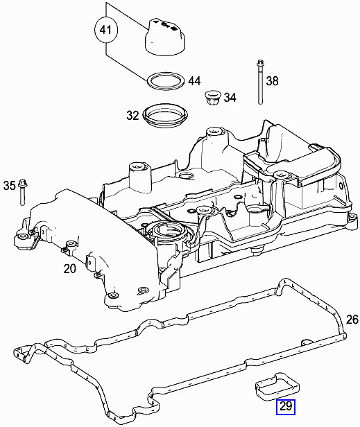 Mercedes M271 Engine Spark Plug Recess Seal Gasket A2710161321 New ...