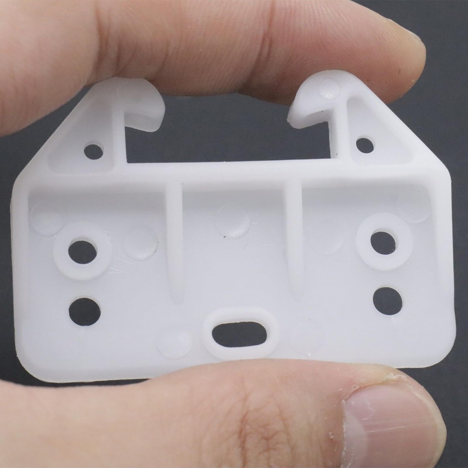 Set of 10 White Plastic Drawer Guides, Sturdy Rear Drawer Replacement ...