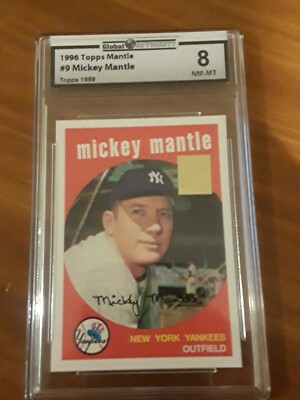 1996 TOPPS MICKEY MANTLE REPRINT #9 1959 TOPPS REPRINT | eBay