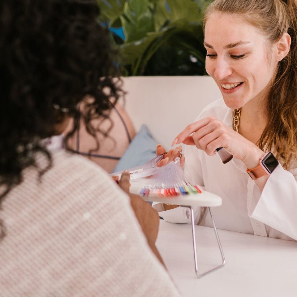 2 Pcs Powder Brush for Women Blush Brushes Makeup Cheeks Nail Dust ...