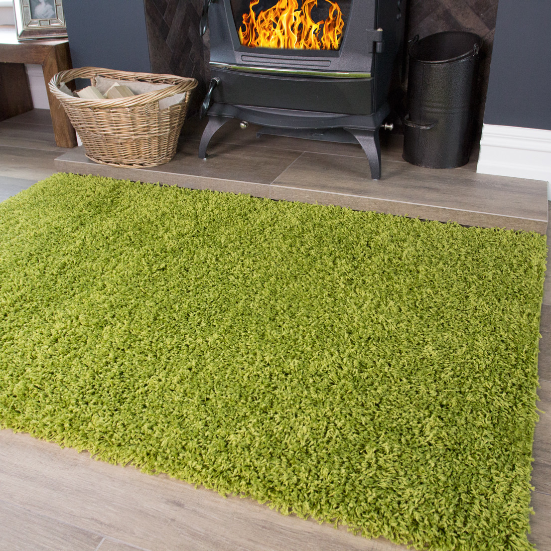 X SMALL MEDIUM SIZE THICK PLAIN SOFT SHAGGY RUG NON SHED 3cm PILE ...