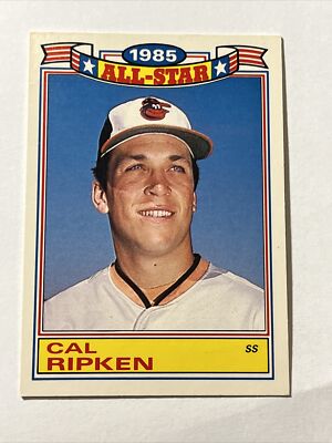 1985 1986 Topps All Star Commemorative Set Game Cal Ripken | eBay