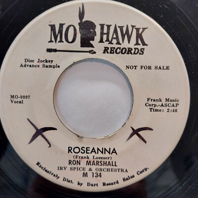 Ron Marshall, Roseanna | Hold Me Close, 7" 45rpm Vinyl, VG+ | eBay
