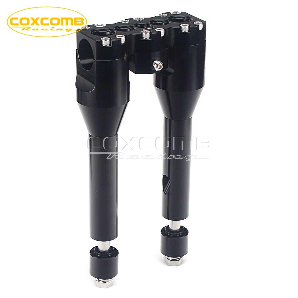 1 1/2" Bar Clamp Handlebar Riser Kit for Harley Touring Road King Glide ...