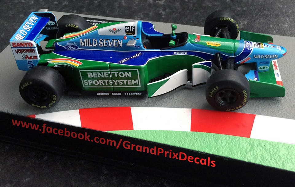 Formula 1 car collection Benetton B194 MILD SEVEN water slide 1994 ...