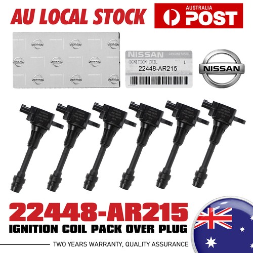 6 x IGNITION COILS COIL PACKS GENUINE NISSAN PATROL HANSHIN GU TB48DE 4 ...