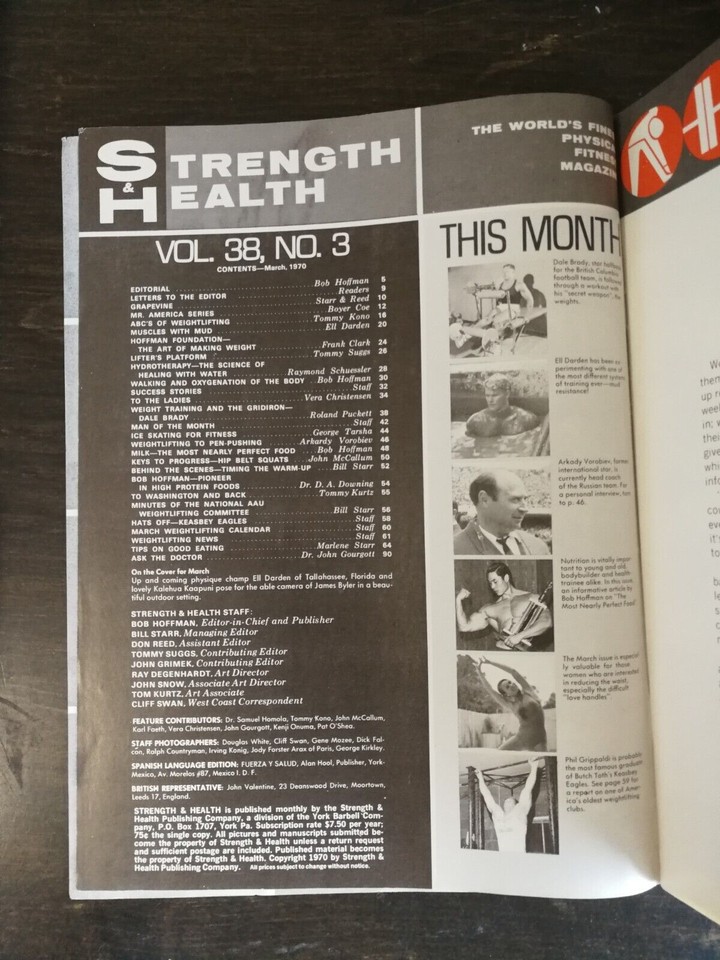 Muscular Development Magazine March 1970 - Ell Darden - Mr. America | eBay