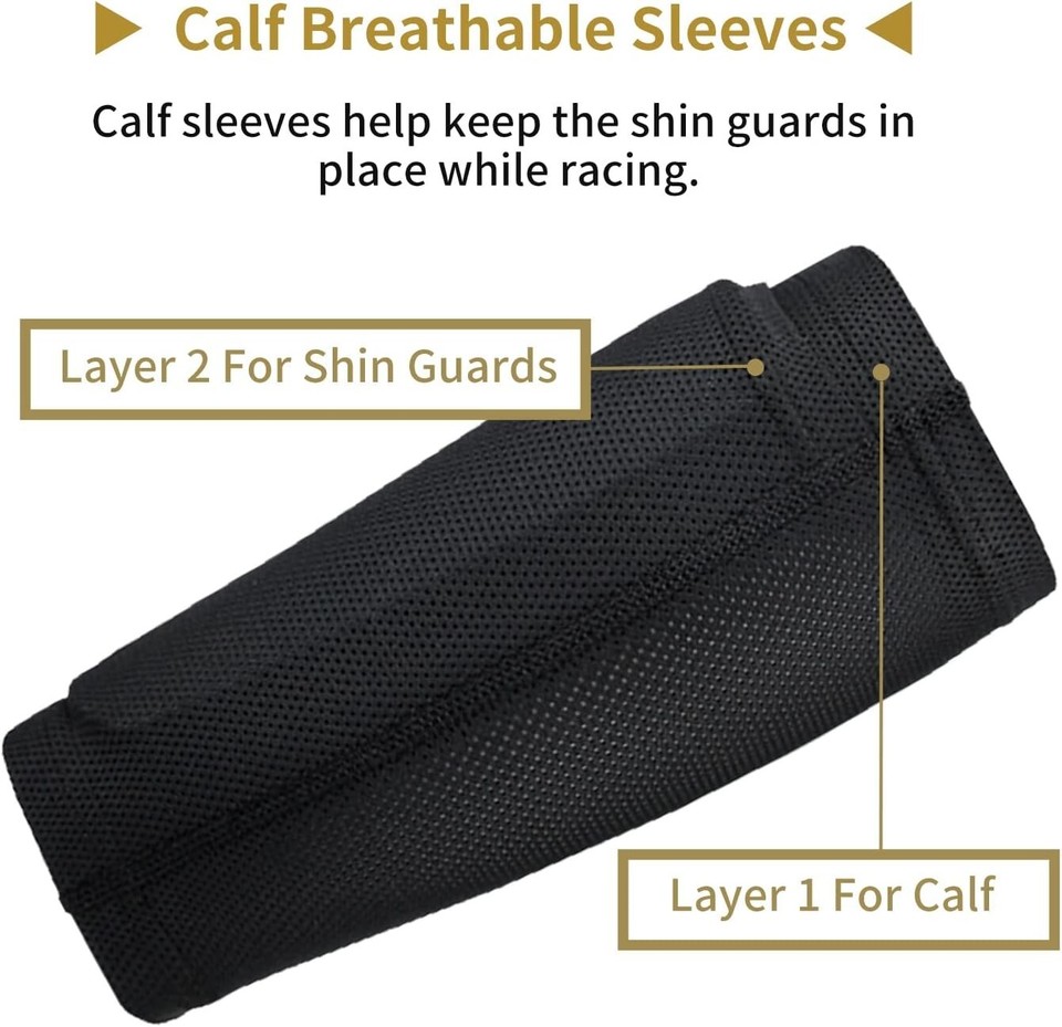 Shin Guard Sleeves Protective Shin Pads Soccer Sock inserts Gear For ...