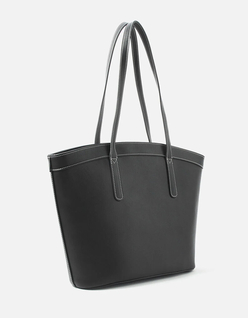 Monsoon Accessorize Danielle detail tote bag black handbag weekender ...