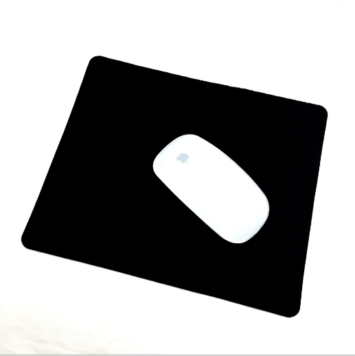 Mouse Pad 6mm Thick Black Fabric - Non-Slip Desk Mat For PC, Laptop ...