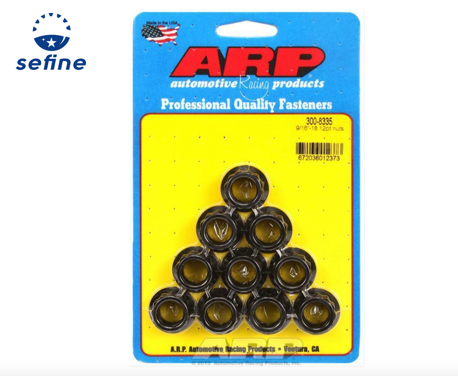 ARP 12-Point Nut Kit Black Oxide 9/16 in.-18 RH Thread * 300-8335 * | eBay