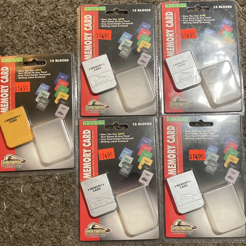BRAND NEW PELICAN MEMORY CARD 15 BLOCKS OF MEMORY FOR THE PS1 | eBay