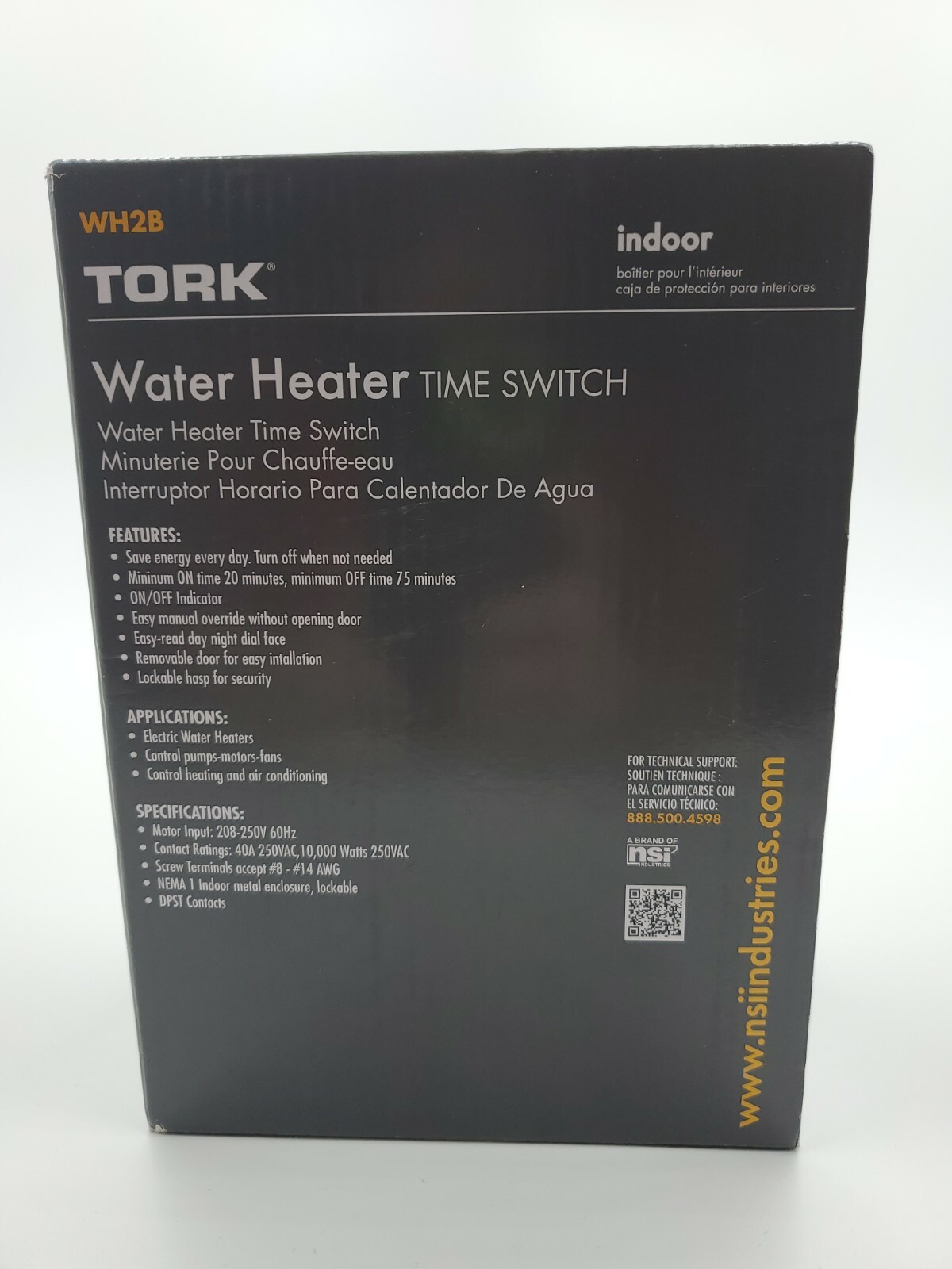 TORK WH2B Electromechanical Timer,208 to 277V (OB) Hot Water Timer | eBay