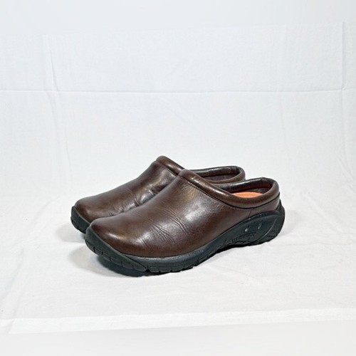 Merrell Womens Encore Nova Bracken Brown Leather Slip On Mules Clogs~9. ...