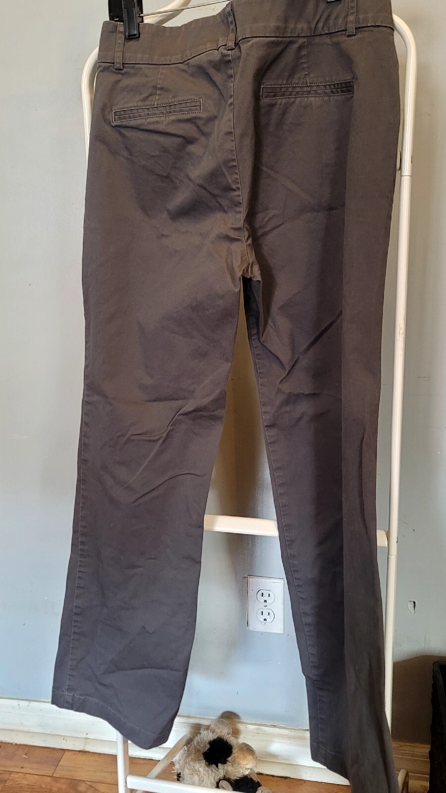 Dockers Size 6 Steel Grey Khaki Midrise Medwash Beltloops Stretch ...