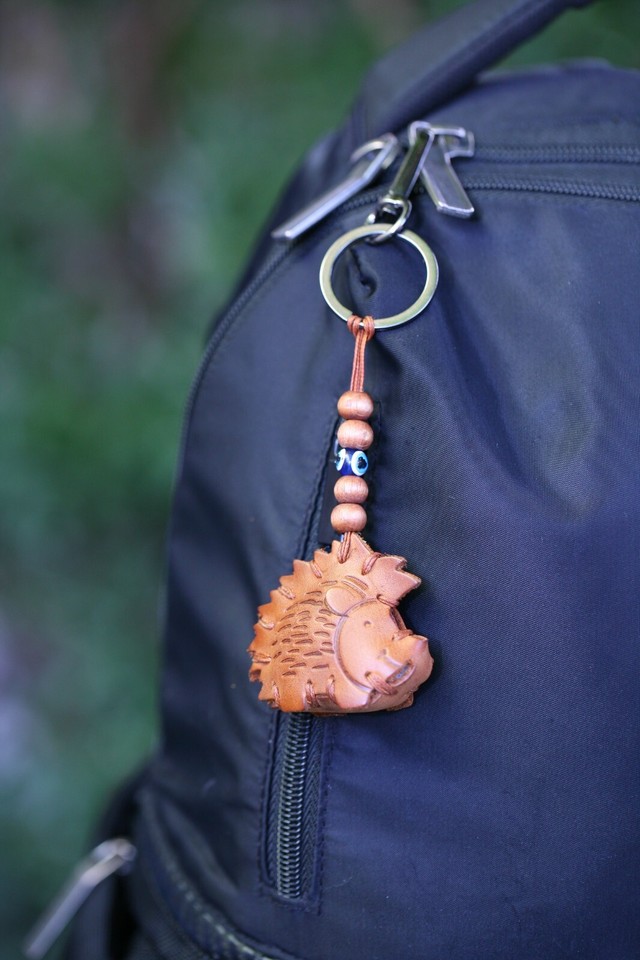 Leather Elephant Keychain, Charm for Women's Purse & Bags | Handmade ...