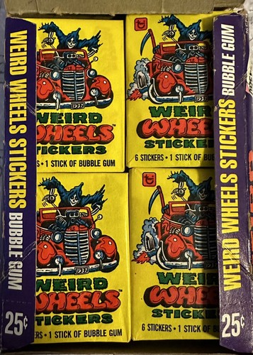 1980 Topps Weird Wheels Stickers ONE Sealed Wax Pack | eBay
