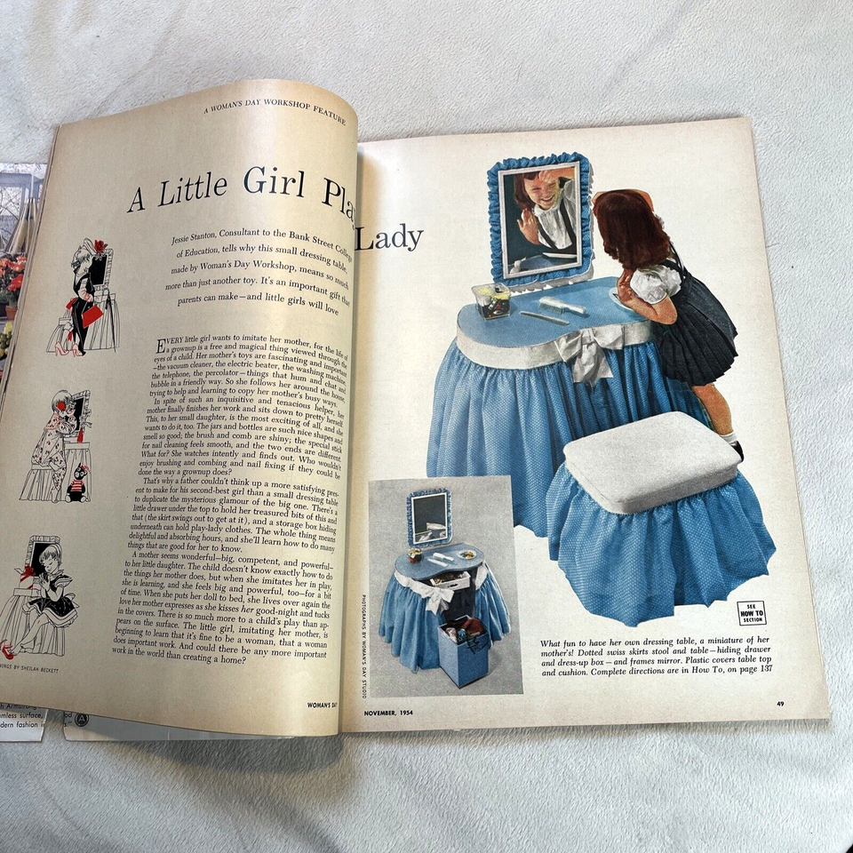 Vintage Woman's Day Magazines Lot of 2 '51 & '54 Junk Journaling or ...