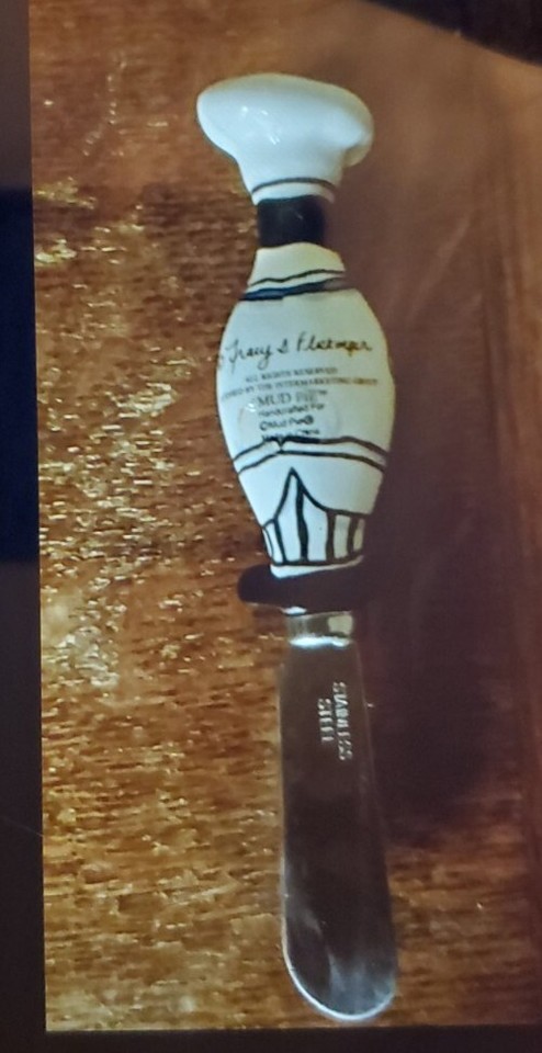 Tracy Flickinger Chef Mud Pie Cheese Spreader Knife Adorable! | eBay