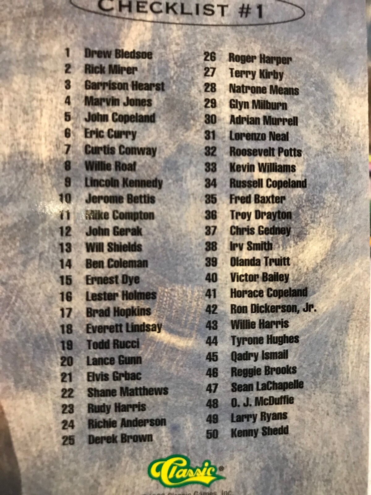 1993 Classic NFL Football Draft Picks 100 Card Complete Set | eBay