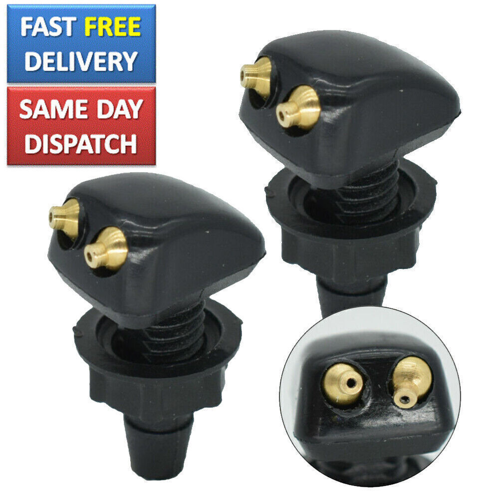 2x Universal Car Windscreen Sprayer Washer Wiper Nozzle Front Window ...