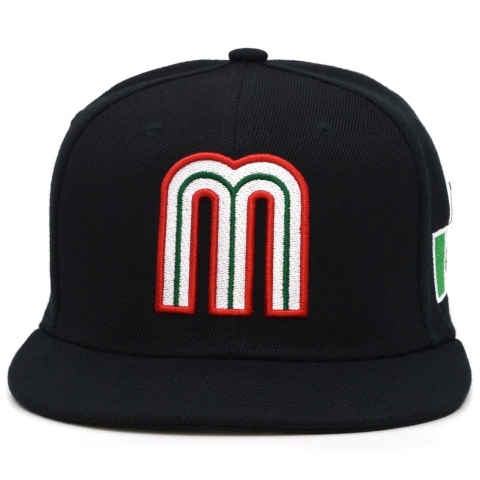 Mexico Snapback Hat Flag 3D M Embroidery Mexico Baseball Acrylic Cap ...