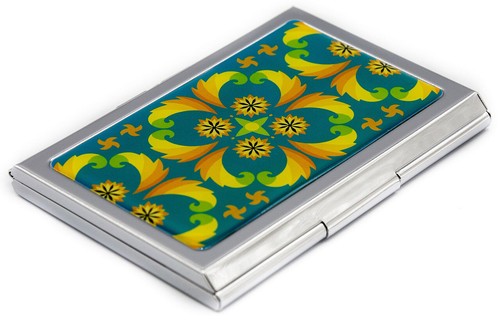 Slim Business Card Holder (Psychedelic Turquoise) | eBay