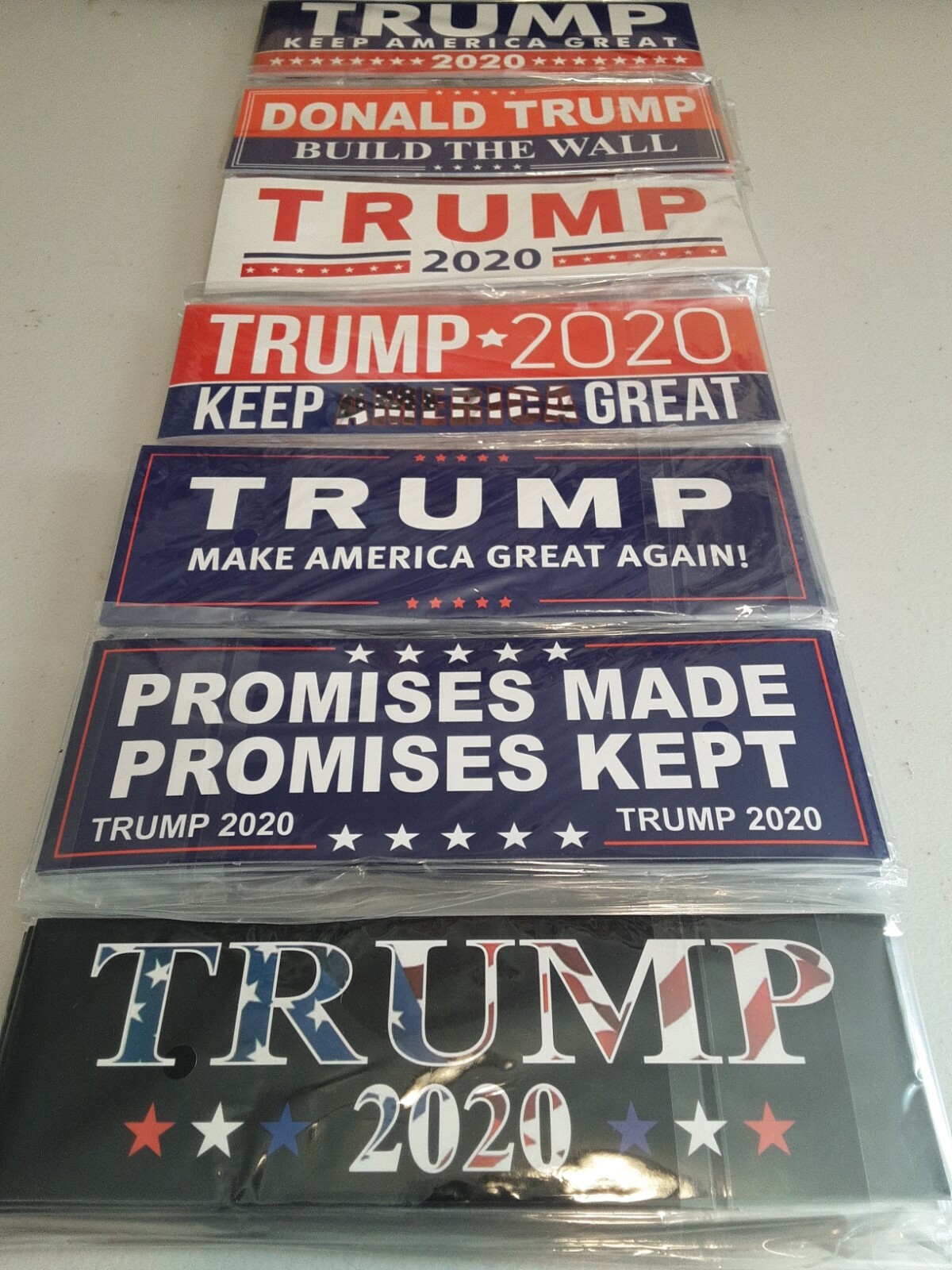 LOT OF 7x Donald Trump VARIETY 2020 Bumper Stickers Keep AMERICA GREAT ...