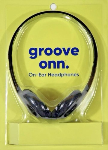 Groove Onn Lightweight On-Ear Headphones 3.5 mm New Factory Sealed ...