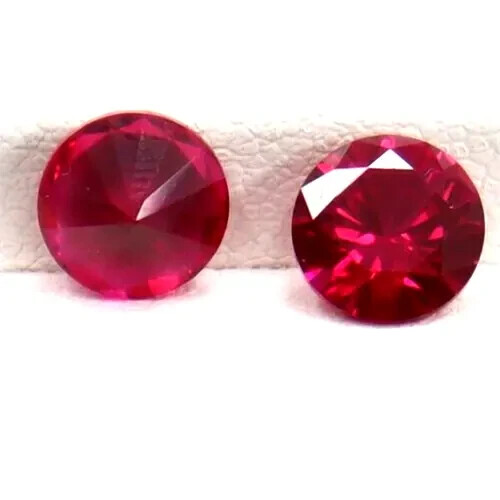 AAA+ Round Cut IGL Certified 3.95 Ct Natural Pink Spinel Pair Loose ...