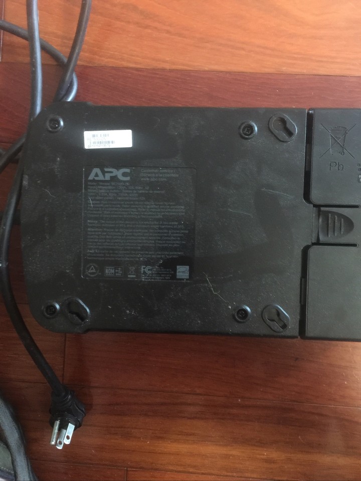 APC Back-UPS ES 750 Battery Backup & Surge Protector BE750G TESTED NO ...
