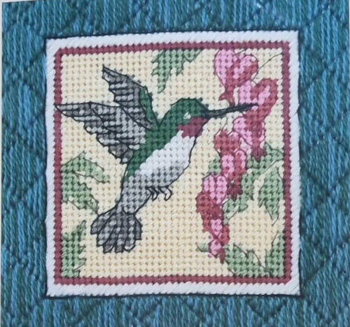DIMENSIONS BUSY HUMMINGBIRD Needlepoint Kit Made and printed in U.S.A ...