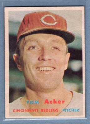 1957 Topps #219 Tom Acker(st) EX GO87 | eBay