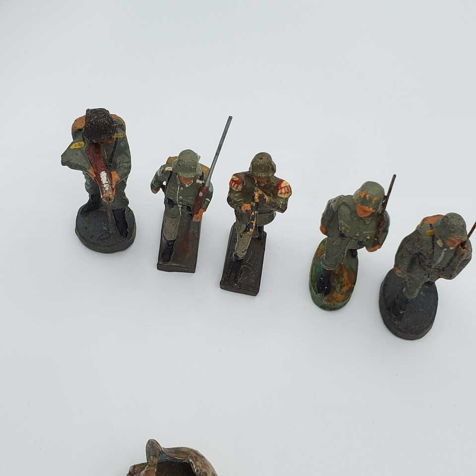 Original German WWII WW2 toy soldiers set uniform marching Wehrmacht ...