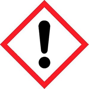 Harmful irritant Exclamation coshh symbol Safety sign | eBay