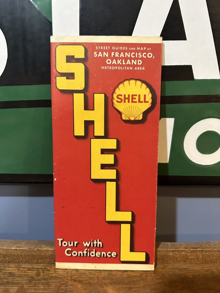 1938 Shell Road Map: Metropolitan San Francisco Oakland NOS | eBay