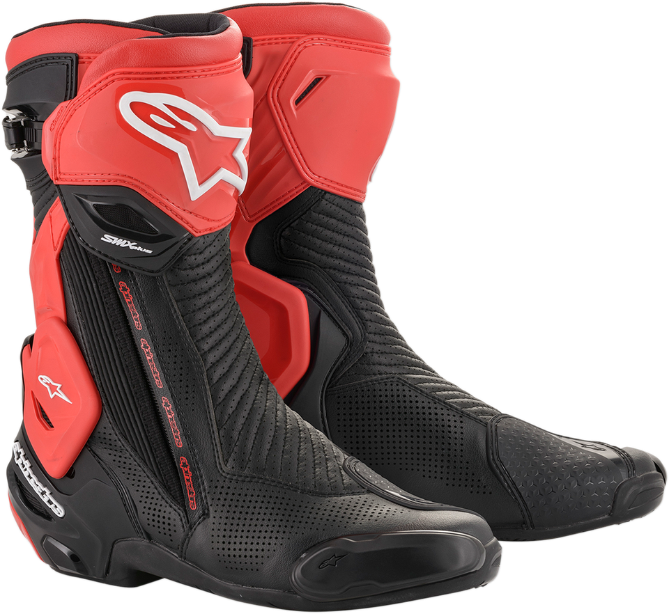 Alpinestars SMX Plus Vented Boots 47 Black Red 2221119-13-47 | eBay