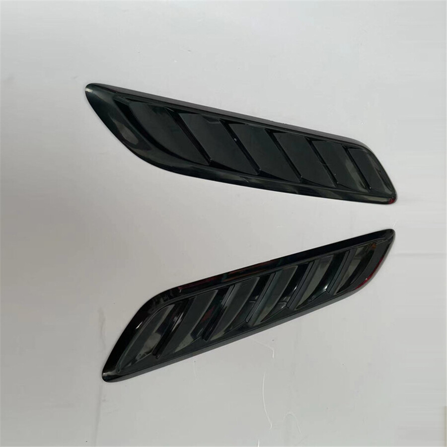 ABS Car SUV Hood Vent Louver Scoop Covers Air Flow Intake Decoration ...