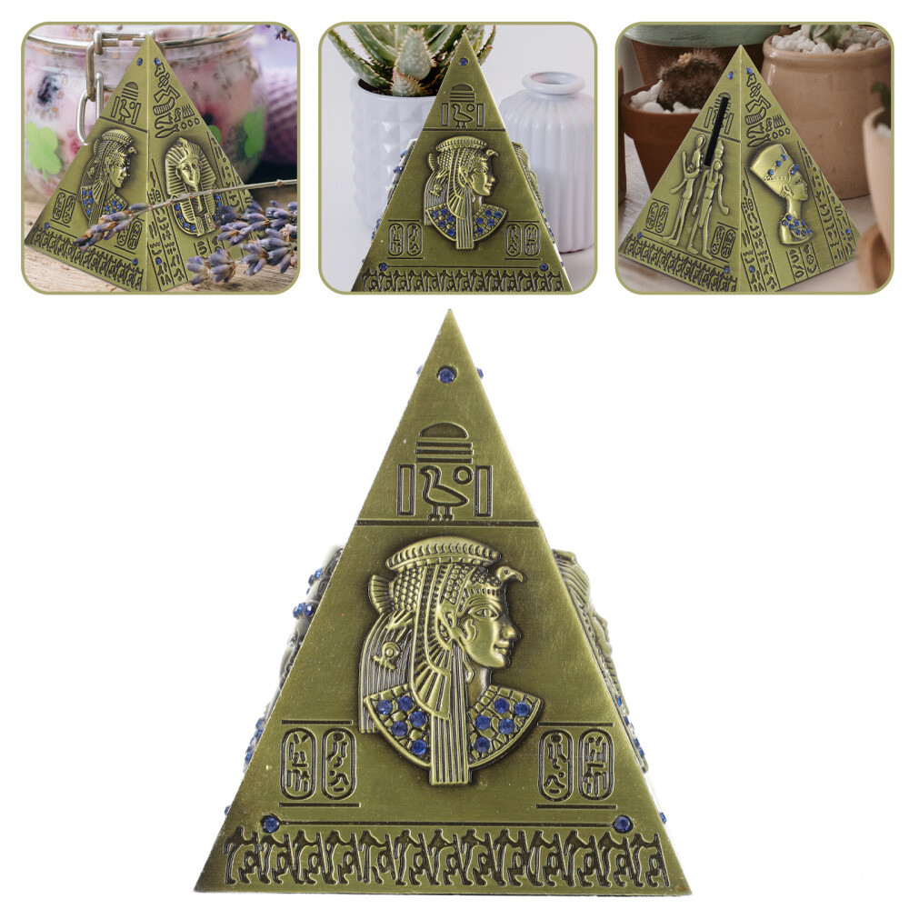 Household Pyramid Ornaments Vintage Decor Desktop European Style Travel ...