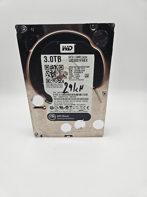 WD BLACK 3TB 3.5" SATA DRIVE 7200RPM 64MB WD3003FZEX - Tested (READ ...