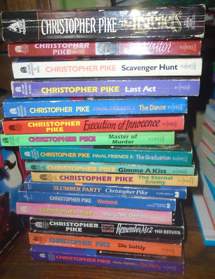 16 Christopher Pike -books-Final Friends,Bury Me, Weekend,Slumber ...