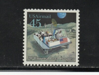 C124 * MOON ROVER ~ FUTURISTIC MAIL DELIVERY * U.S. Postage Stamp MNH ...