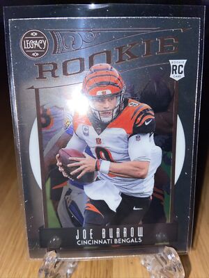 2020 Panini Chronicles Joe Burrow Legacy Chrome Rookie Card RC #201 ...