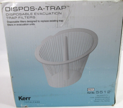 Lot of 144 - Kerr TotalCare - 5512 - Dispos-A-Trap - Evacuation Trap ...