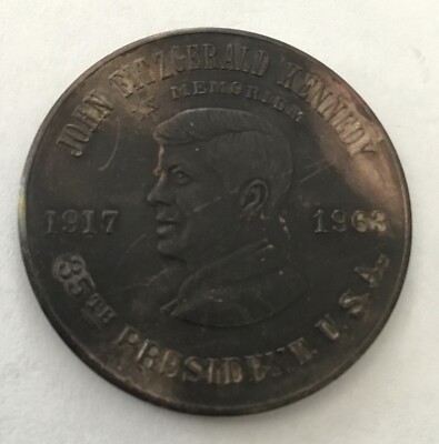 John F Kennedy JFK 35th President Coin Medal | eBay