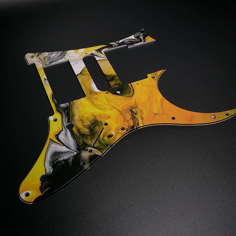 Ibanez Jem Series Pickguard • Yellow Marble • Custom Pickguard ...