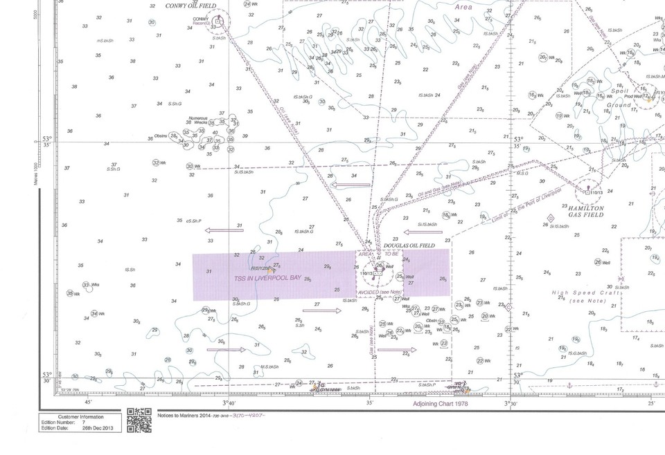 Admiralty 1981 England West Coast Liverpool To Fleetwood Approaches Map ...