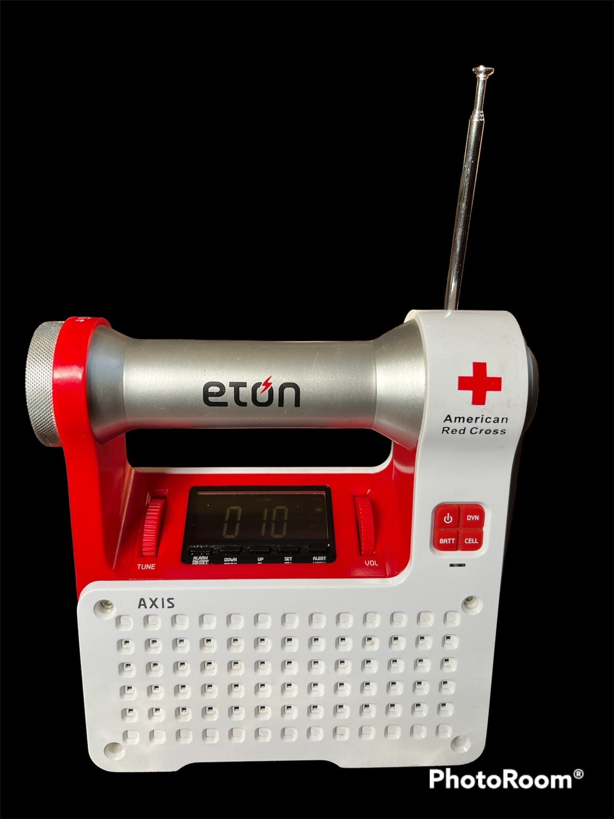 Eton American Red Cross Axis Self-Powered Safety Hub with Weather Radio ...