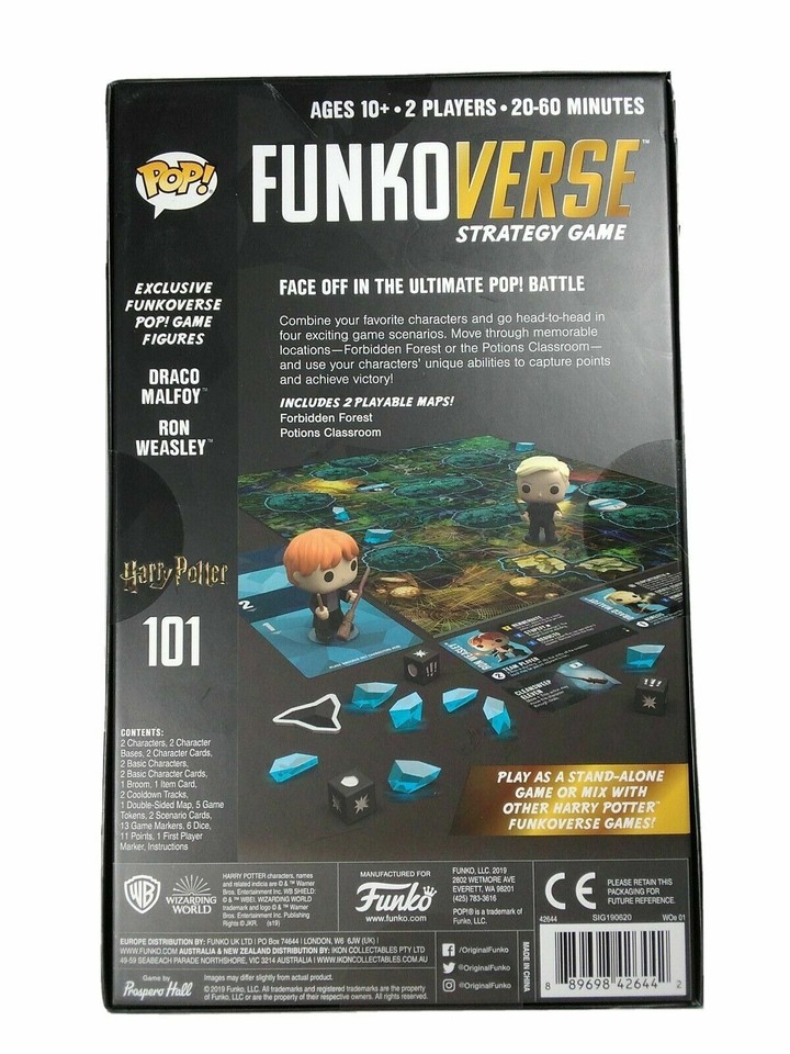 Harry Potter Funkoverse Strategy Game 101 Funko Pop Expanadlone Draco ...
